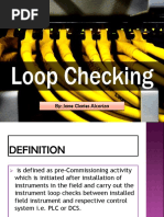 Loop Checking Procedures | PDF | Instrumentation | Programmable Logic Controller