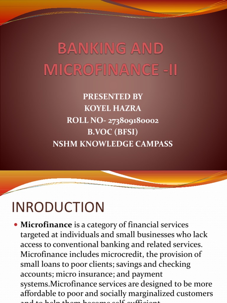 Understanding Microfinance in India | PDF | Microfinance | Microcredit