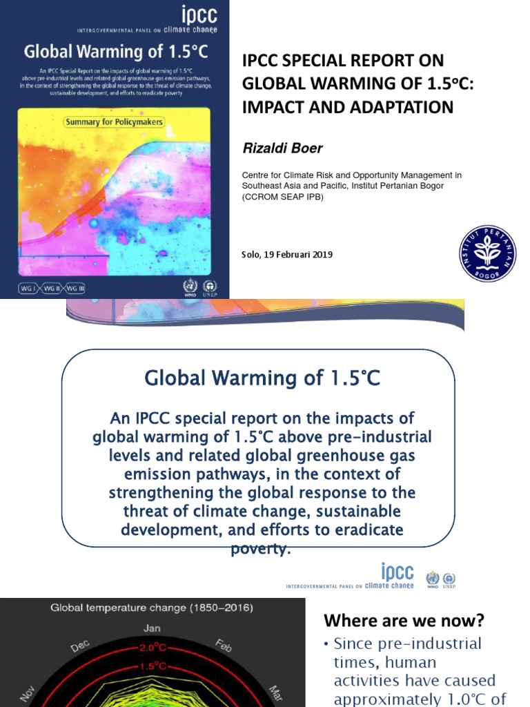Rizaldi Boer - IPCC-1.5deg - Impact | PDF | Global Warming | Climate ...