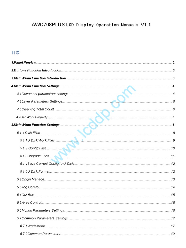 AWC 708C Manual PDF | PDF | Menu (Computing) | Speed