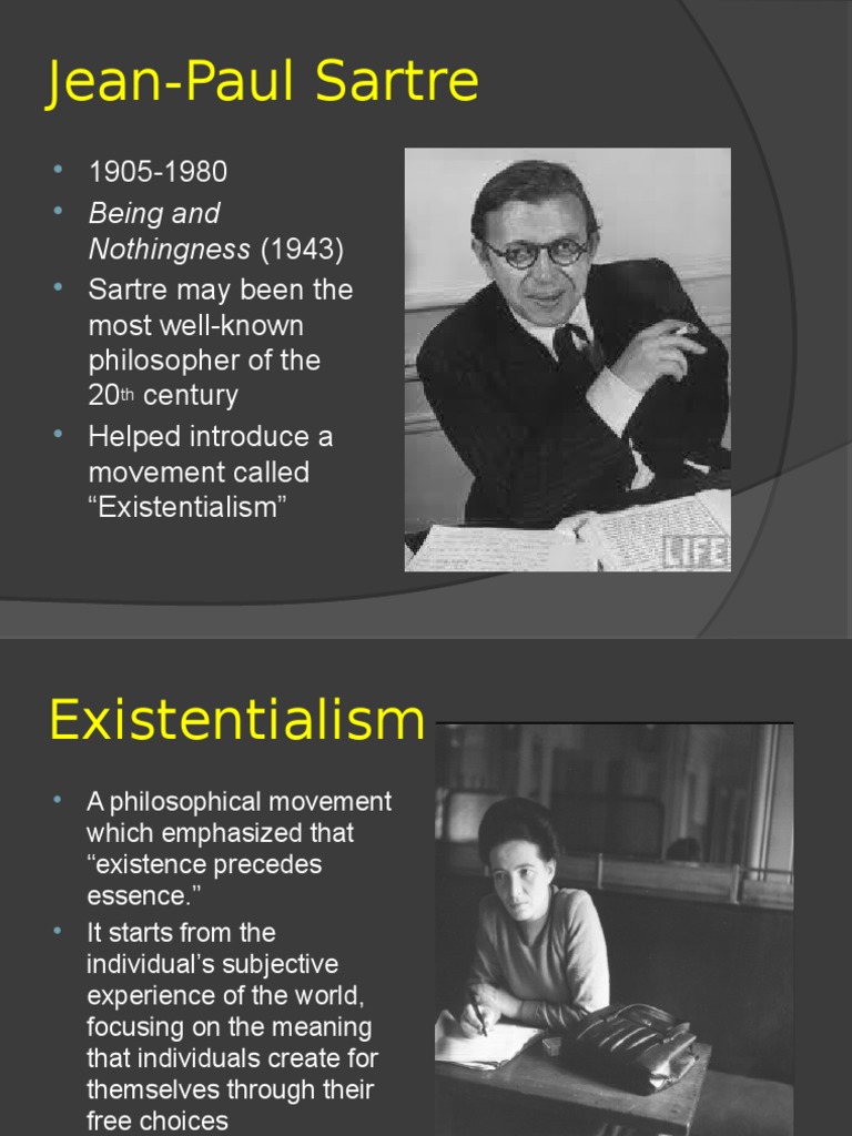 Jean-Paul Sartre: Being and Nothingness (1943) | PDF