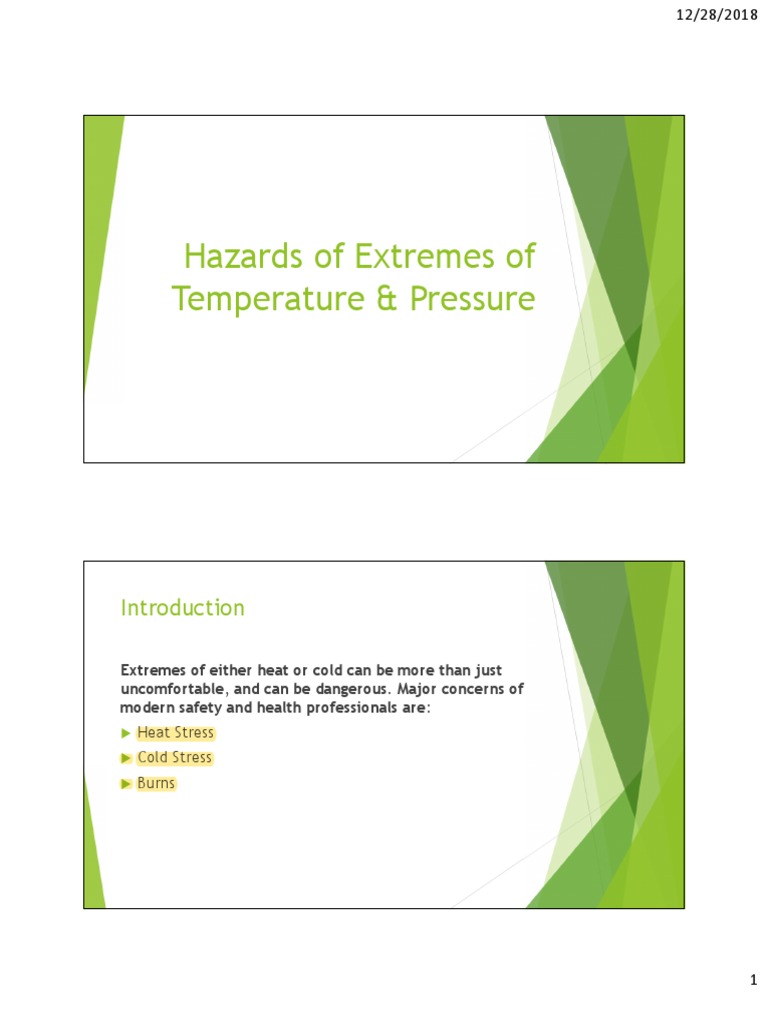 Lect-9-Hazards of Etremes of Temperature | PDF | Hyperthermia | Hypothermia