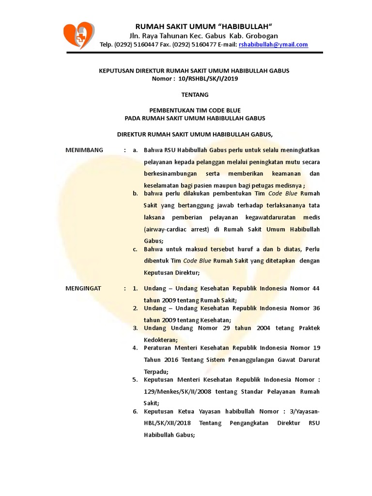 SK Tim Code Blue | PDF