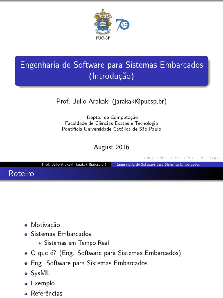 Engenharia de Software para Sistemas Embarcados (Introdução) | PDF ...