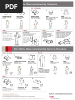 Gowning Poster ISO Class 8 | PDF | Clothing | Human Body