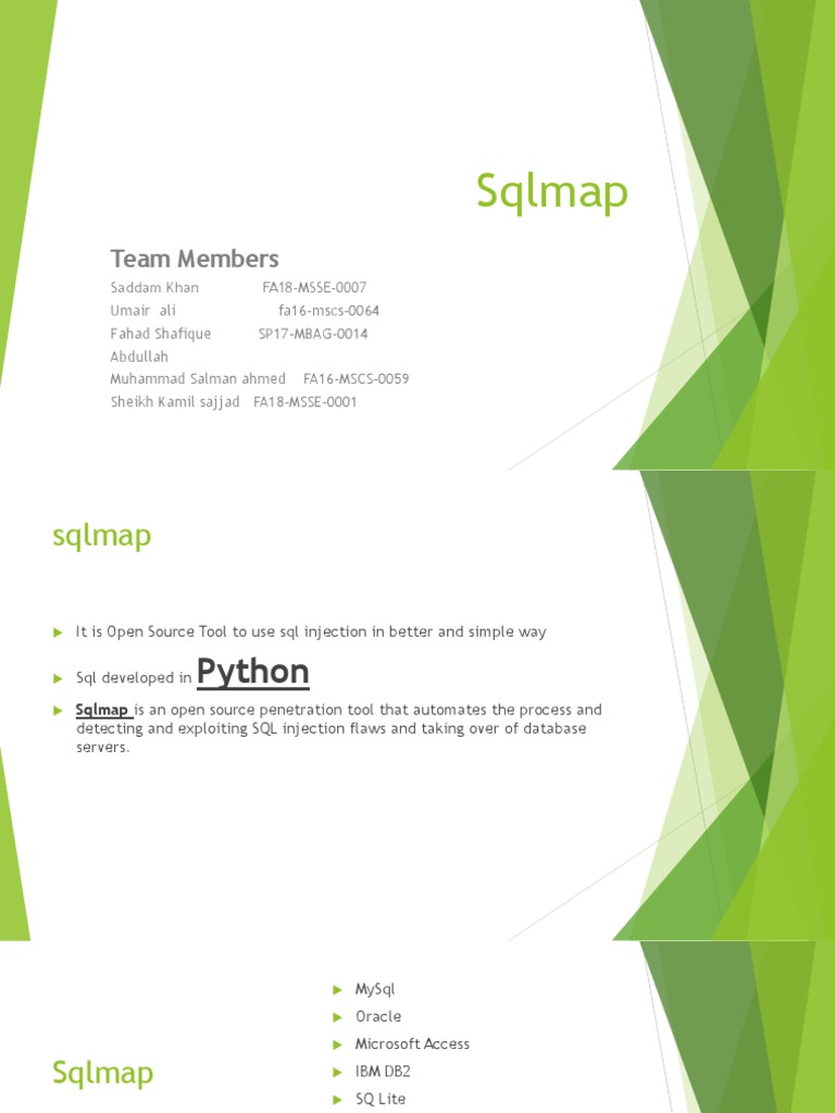 Sqlmap Automated SQL Injection Tool | PDF | Databases | Secure ...