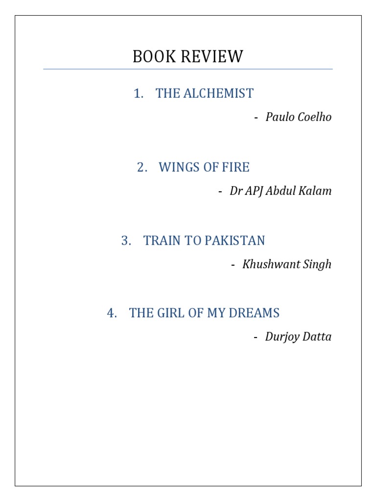 Book Review: 1. The Alchemist | PDF