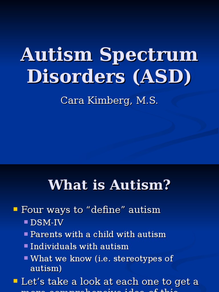 Autism Spectrum Disorders (ASD) | PDF | Autism Spectrum | Autism