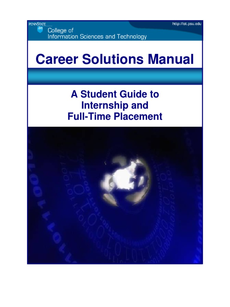 A Student Guide To Internship and Full Time Placement | PDF ...