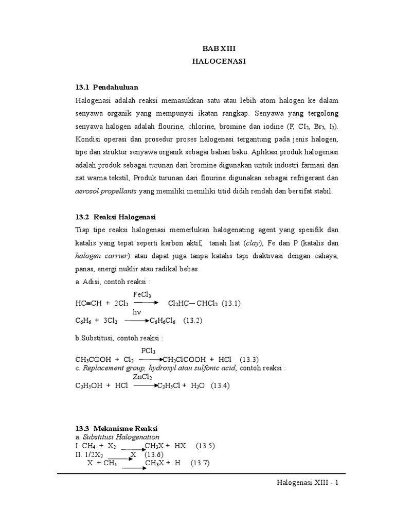 HALOGENASI | PDF