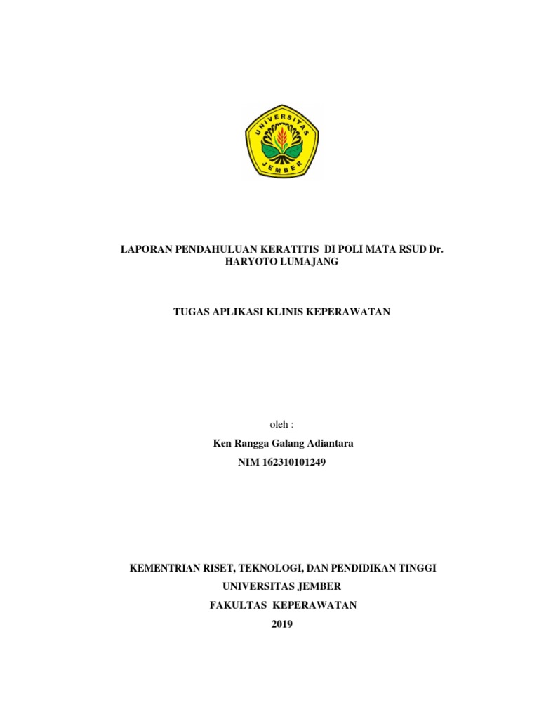 LP Dan Askep Keratitis | PDF