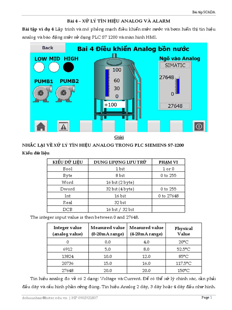 BM NDK - Bai Tap Scada - VD4 PDF | PDF