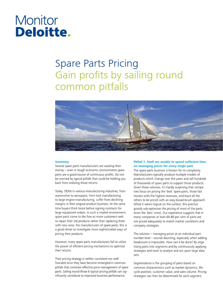 Spare Parts Pricing | PDF | Pricing | Life Cycle Assessment