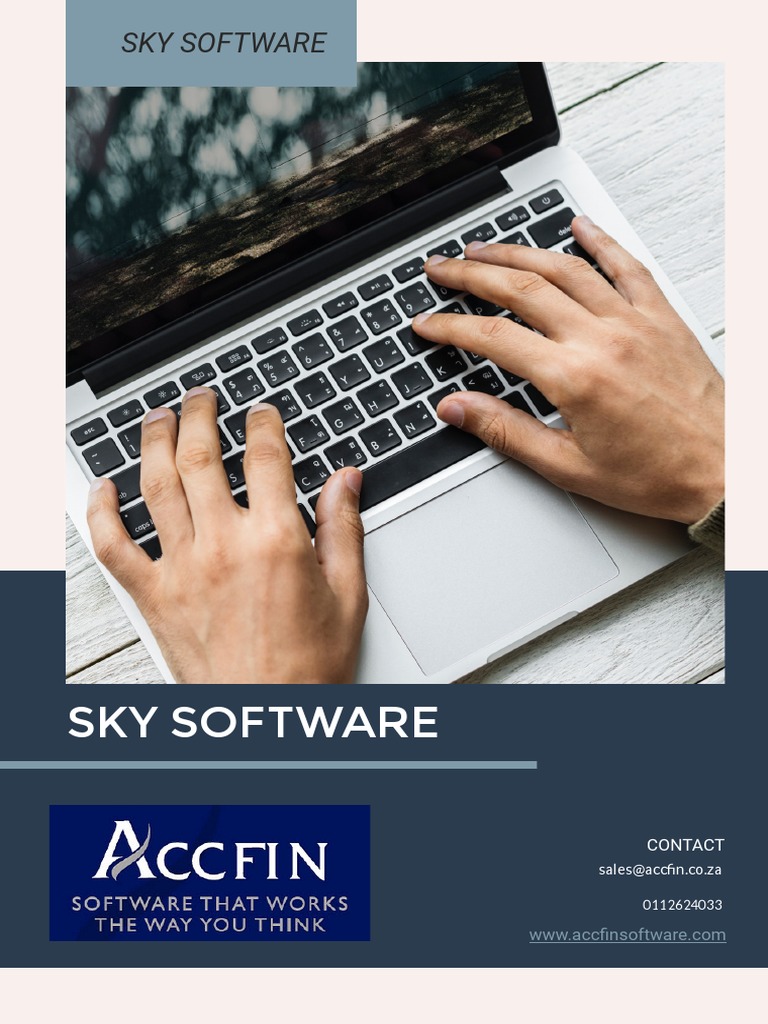 Accfin Sky Brochure | PDF | Payroll | Computing