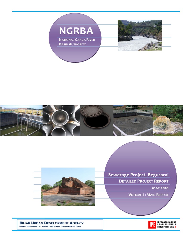 Sewerage Project Report for Begusarai | PDF | Sewage Treatment ...