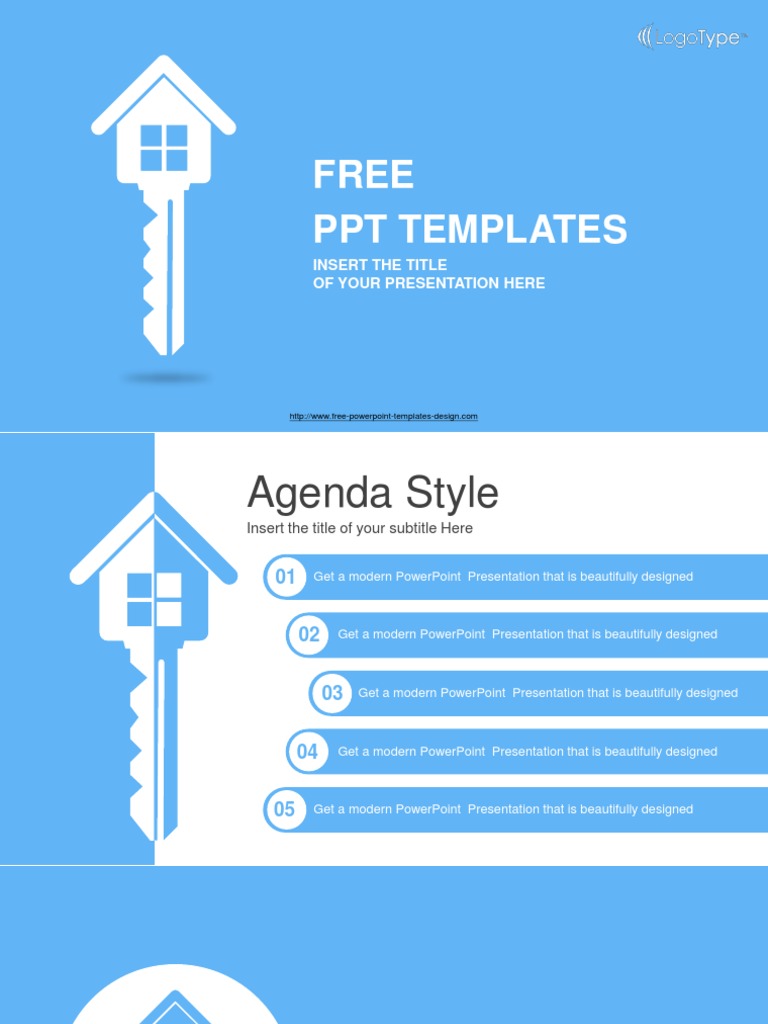 Real Estate House Key PowerPoint Template | PDF | Microsoft Power Point ...
