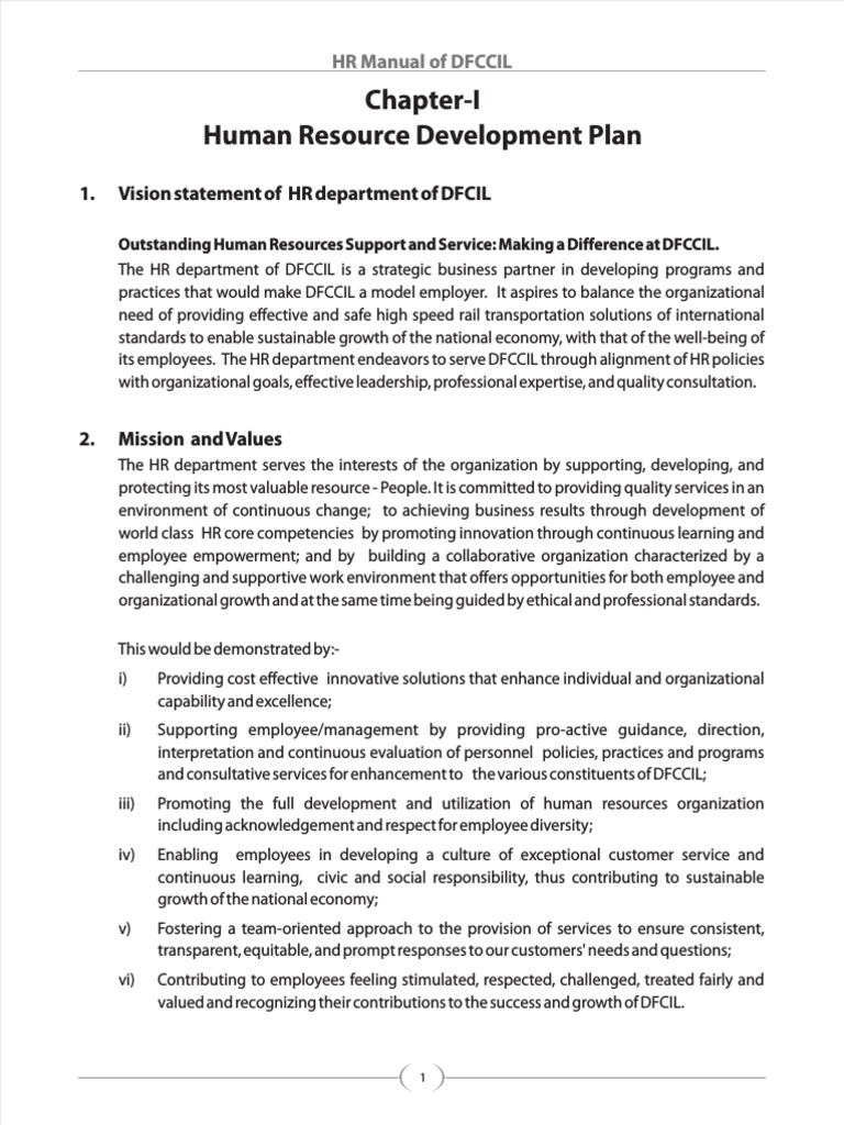 Chapters of HR Manual PDF | PDF | Human Resources | Employment