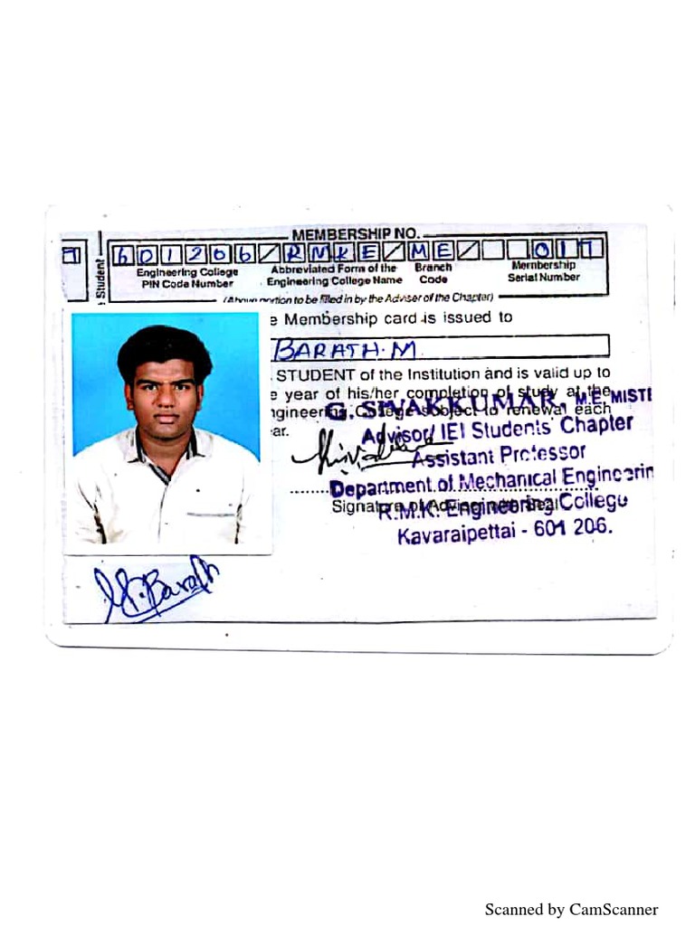 IEI Membership Card PDF | PDF
