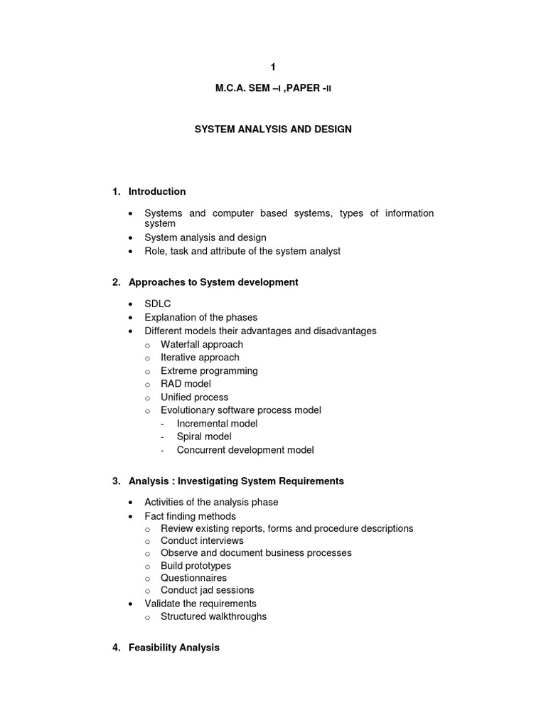 System Analysis and Design Book PDF | PDF | Systems Design | Software ...