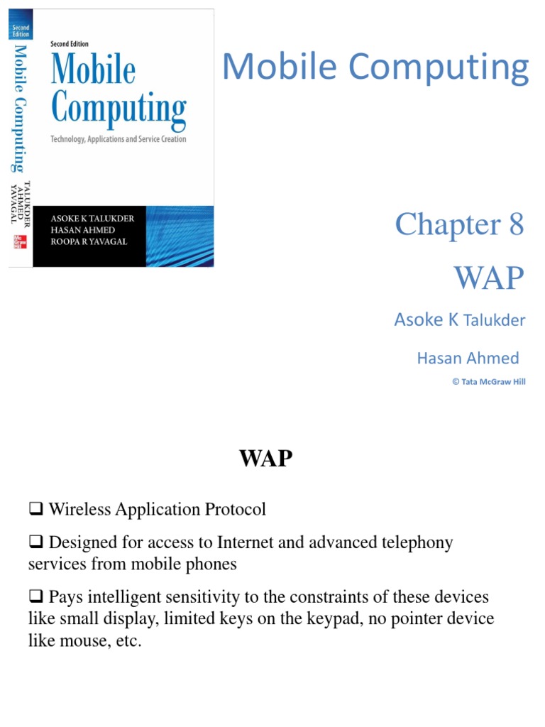 WAP | PDF | Web Service | Computer Network