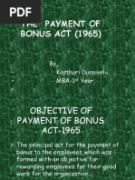 Annual Return - Bonus - FORM D | PDF