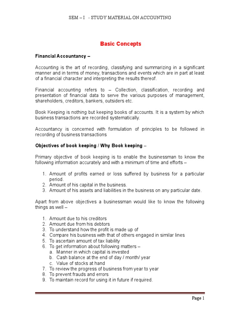 Study Material Accounting | PDF | Discounts And Allowances | Debits And ...