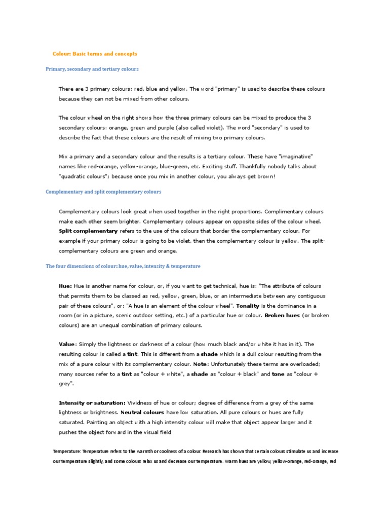 Colour in Interior Design | PDF | Color | Artistic Techniques