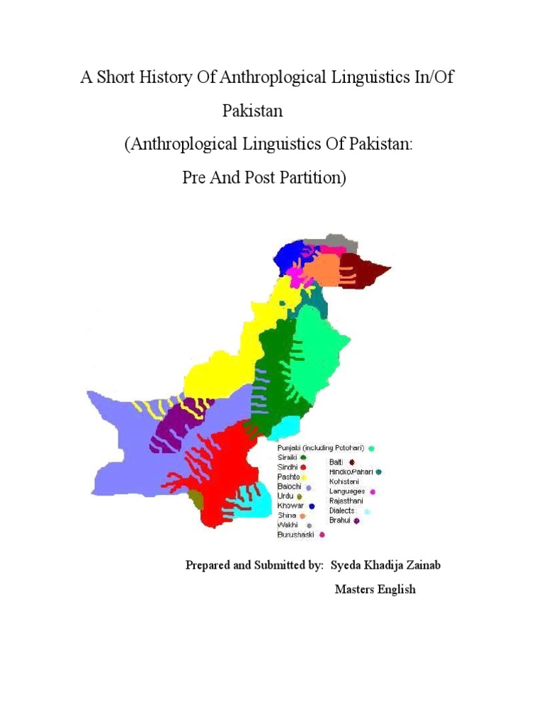 A Short History of Anthroplogical Linguistics In/Of Pakistan ...