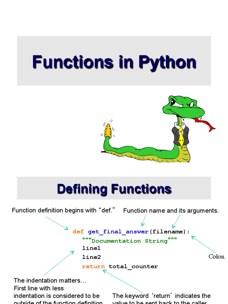 04 Python Functions | Download Free PDF | Anonymous Function ...