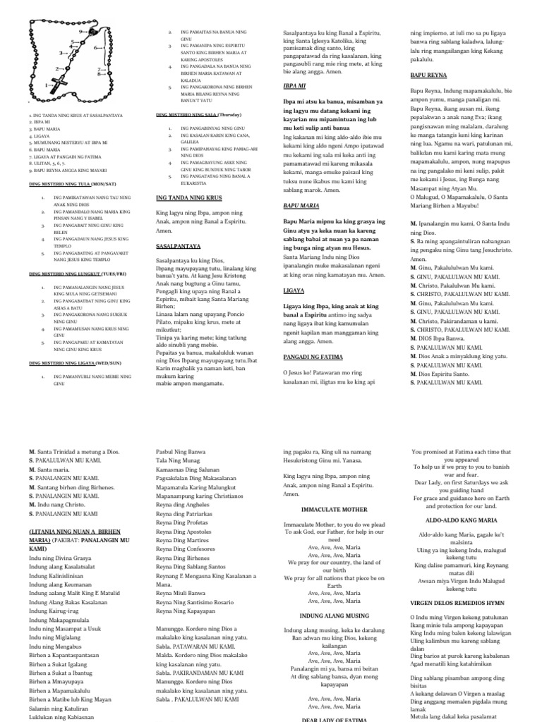 Rosary Guide Kapampangan with Marian Songs