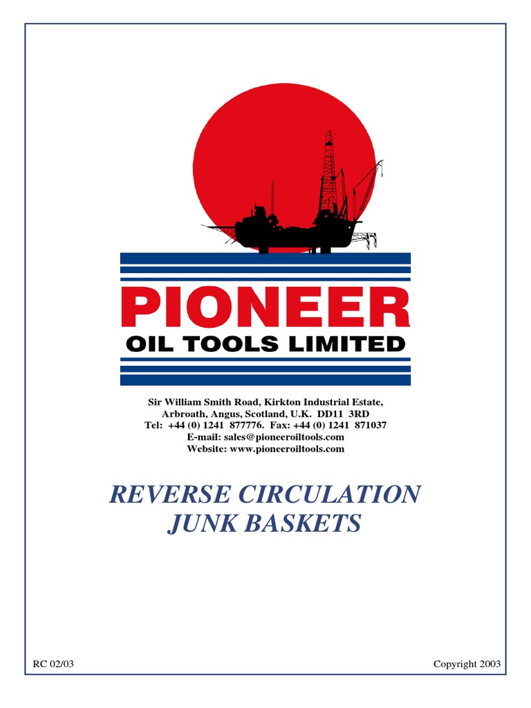 Junk Basket Reverse Circulation | PDF | Valve | Alloy