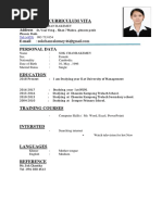 Curriculum Vitae: Personal Date | PDF | Phnom Penh | Cambodia