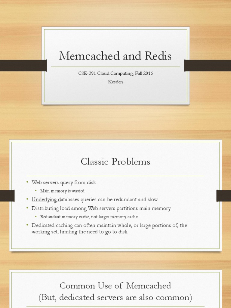 Memcached and Redis | PDF | Cache (Computing) | Information Retrieval