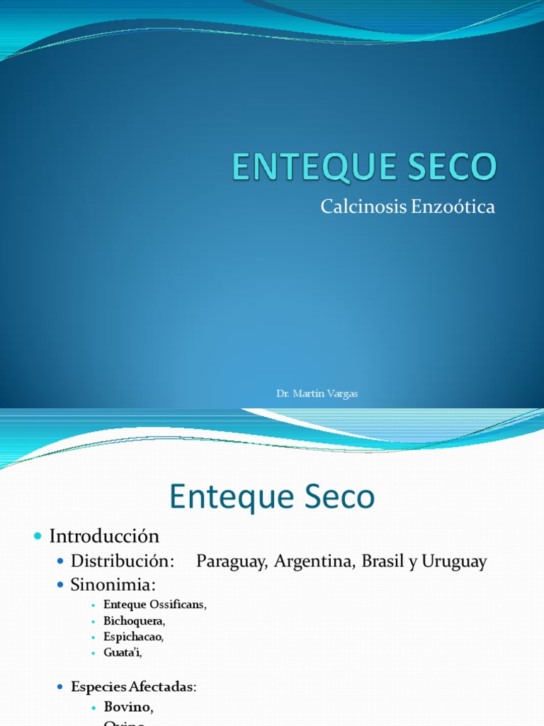Enteque Seco | PDF | Especialidades Medicas | Medicina CLINICA