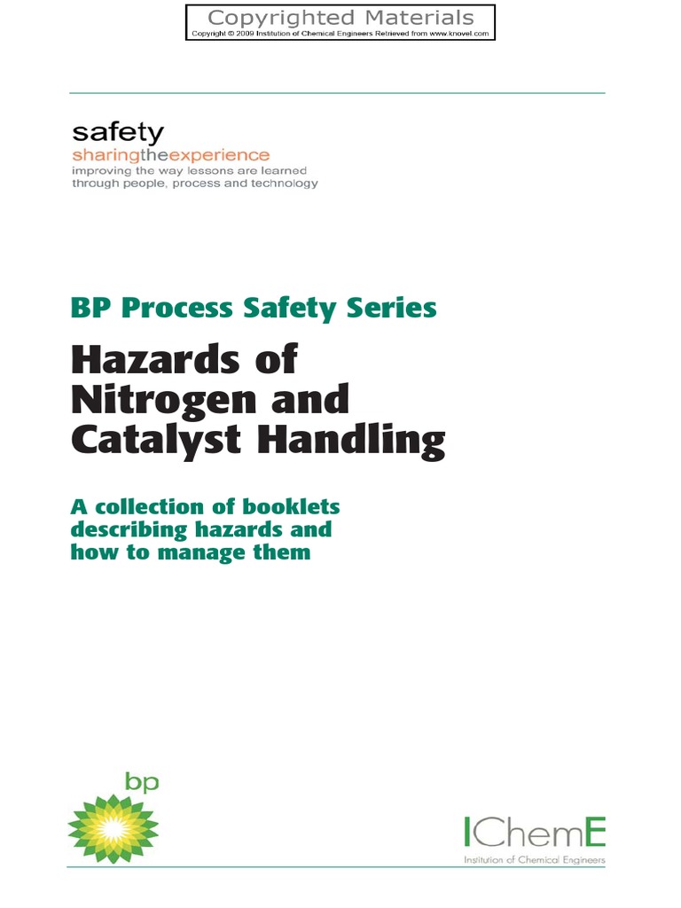 Preview of Hazards of Nitrogen and Catalyst Handling | PDF | Breathing ...