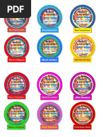 Performance Award For Kindergarten | PDF | Science | Behavior Modification