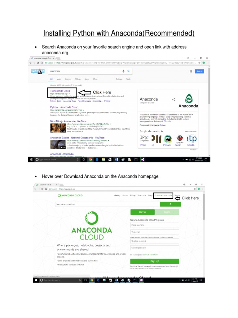 Installing Python With Anaconda (Recommended) | PDF