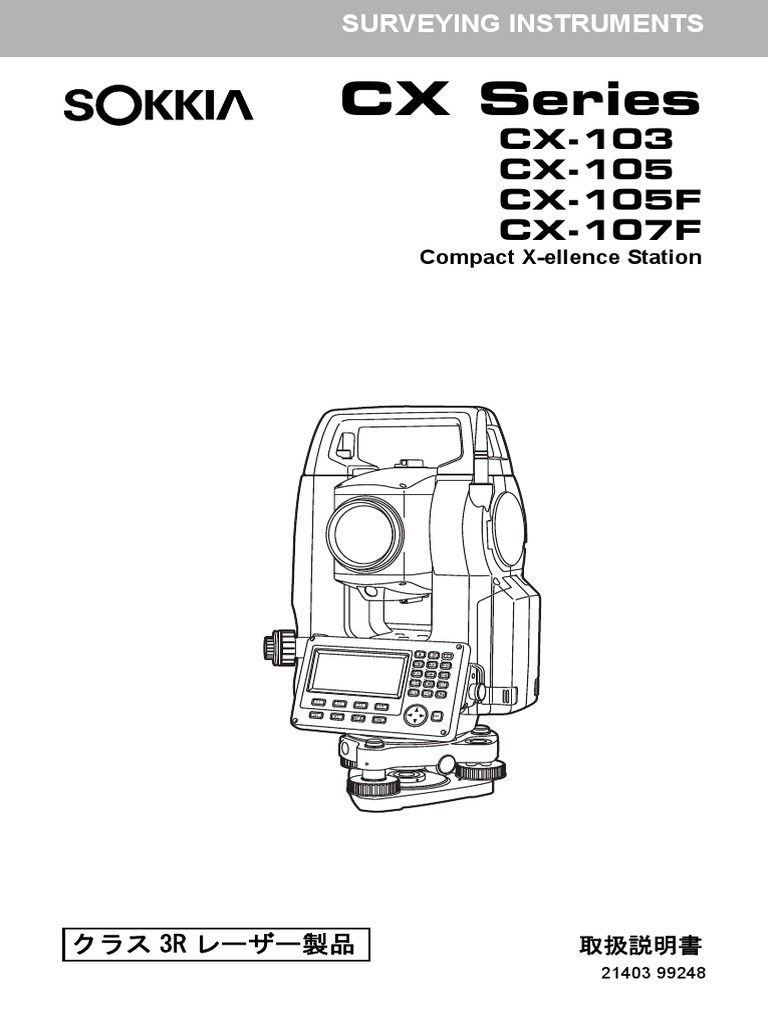 CX Series: CX-103 CX-105 CX-105F CX-107F