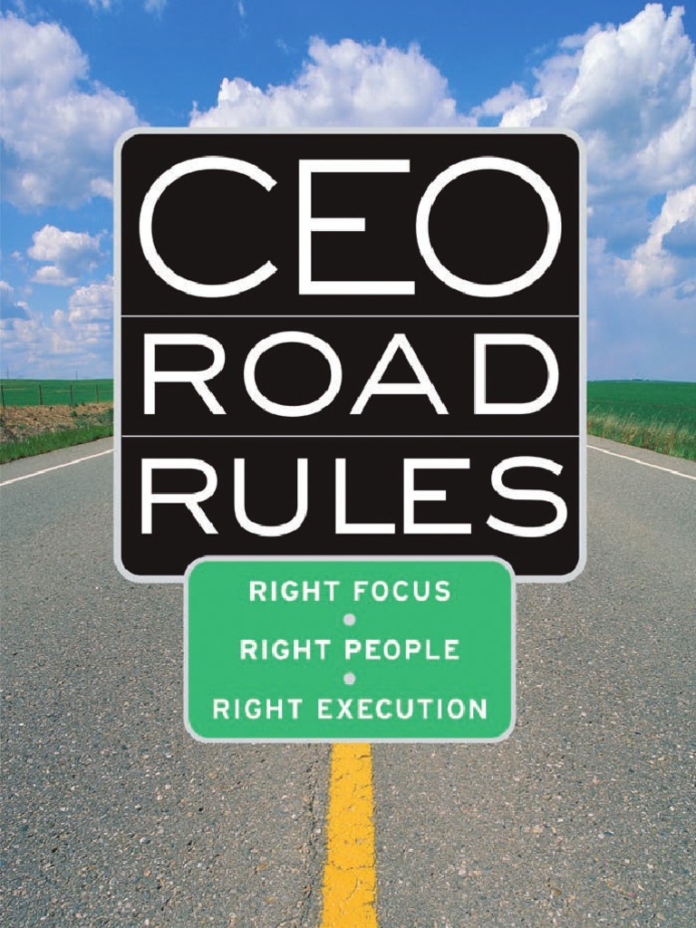 CEO Road Rules1 | PDF | Leadership | Business