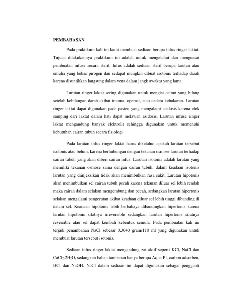 Laporan Infus RL Epay | PDF