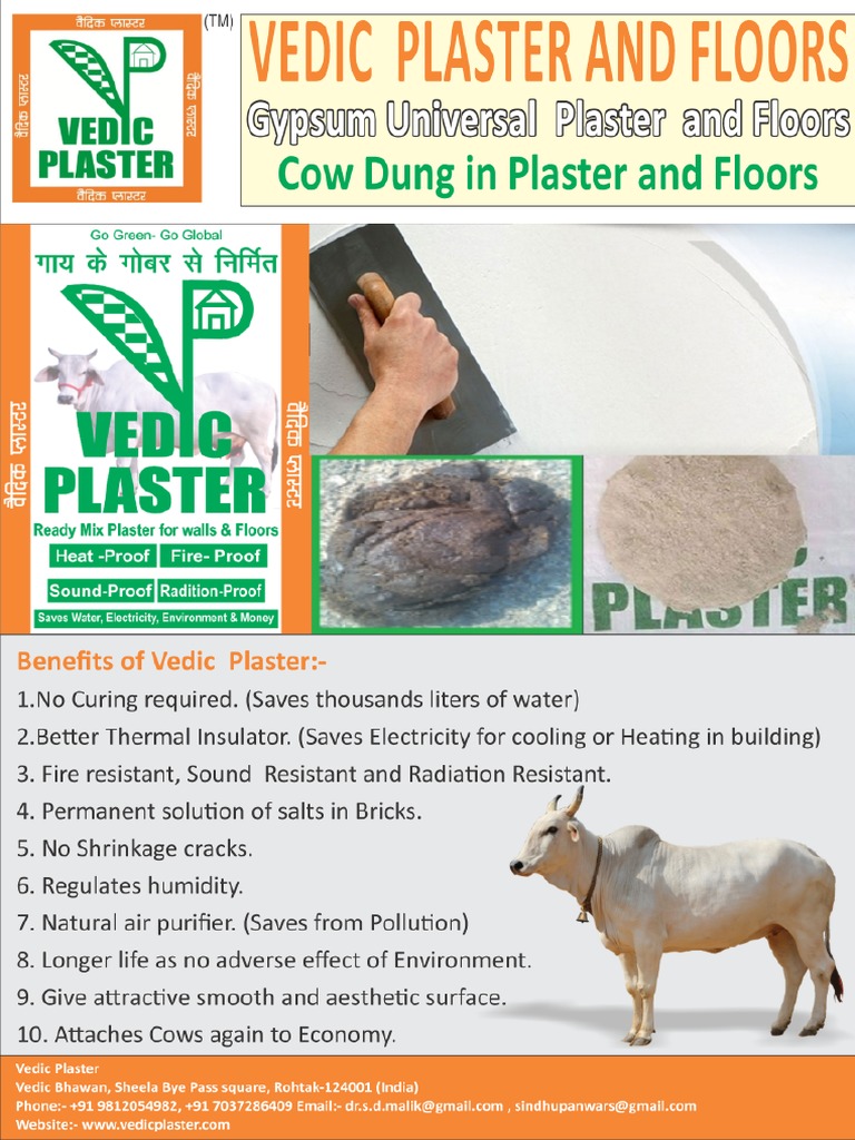 Vedic Plaster Cow Dung Wall Plaster