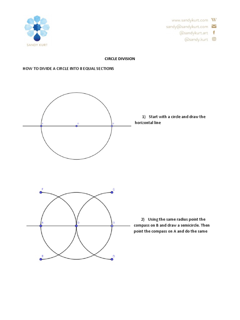 How To Divide Circle | PDF | Circle | Elementary Geometry