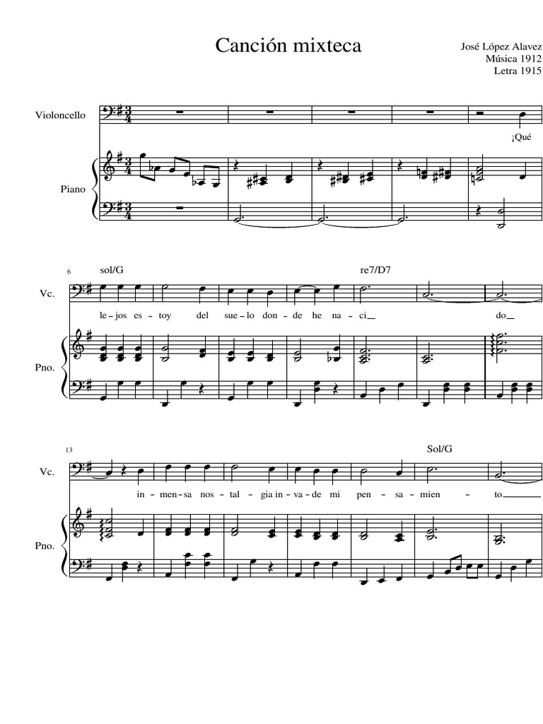 Canción Mixteca | PDF | Ocio