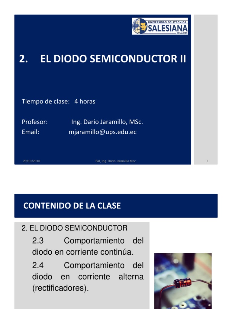 Comportamiento de Diodos en AC DC | PDF | Diodo | Resistencia Eléctrica ...