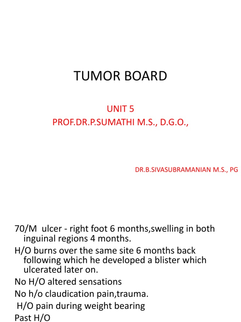 TUMOR BOARD Malignant Melanoma | PDF