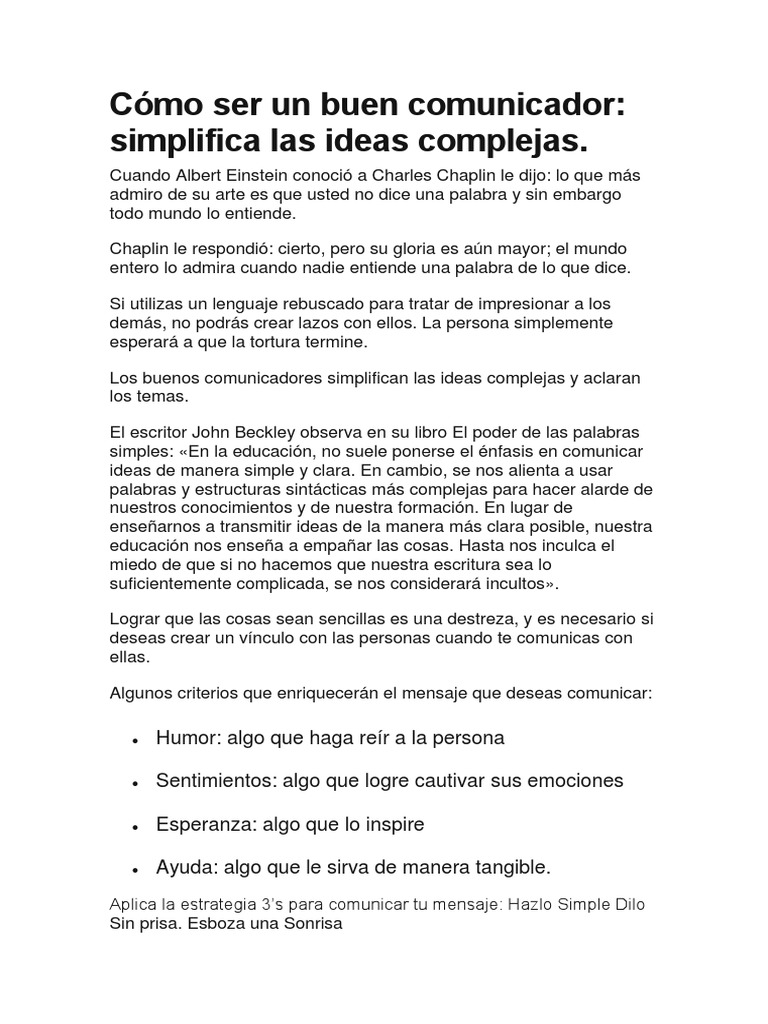 Cómo Ser Un Buen Comunicador | PDF | Comunicación | Epistemología