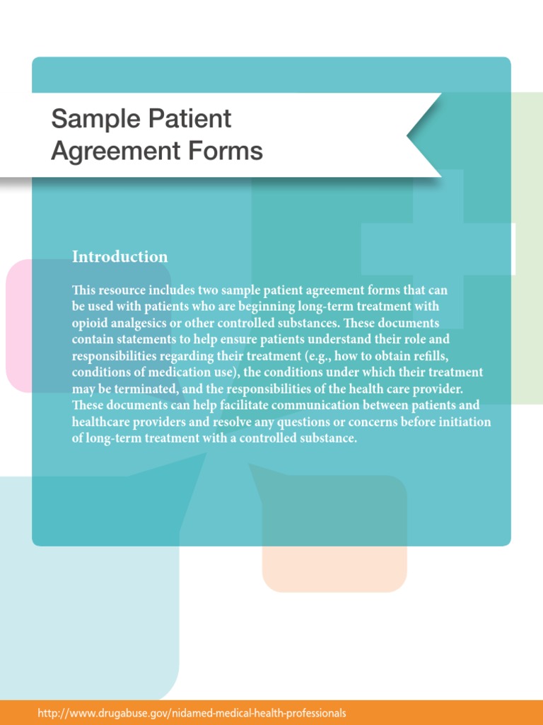 Sample Patient Agreement Forms | PDF | Pharmacy | Medical Prescription