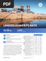 Lm6000 Power Plants: Simple Cycle Efficiency Simple Cycle Output | PDF | Gas Turbine | Energy ...