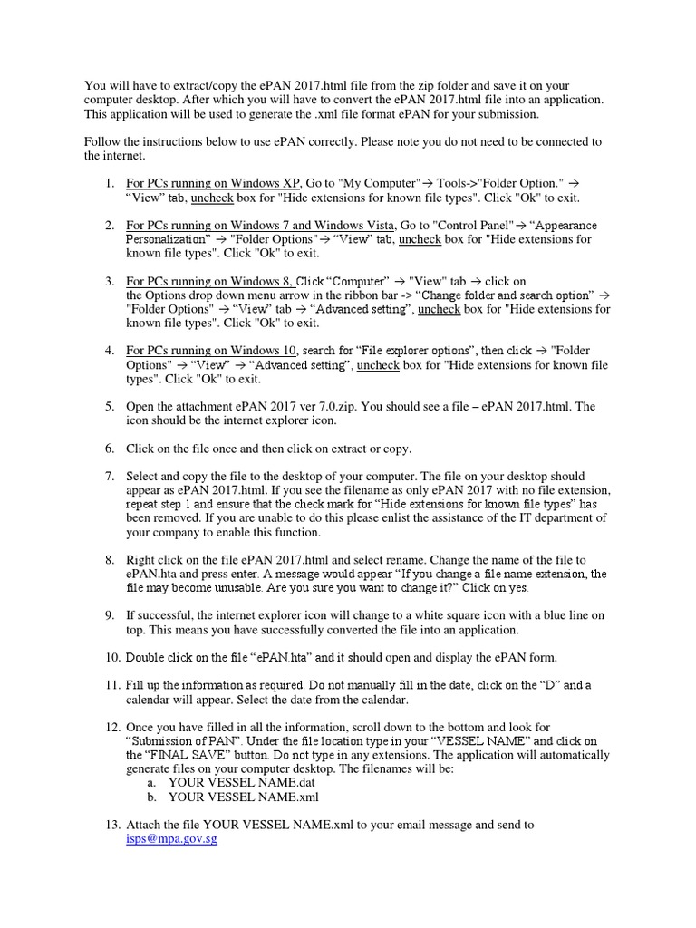 EPAN Detailed Step by Step Instructions | PDF | Microsoft Windows | Computing Platforms