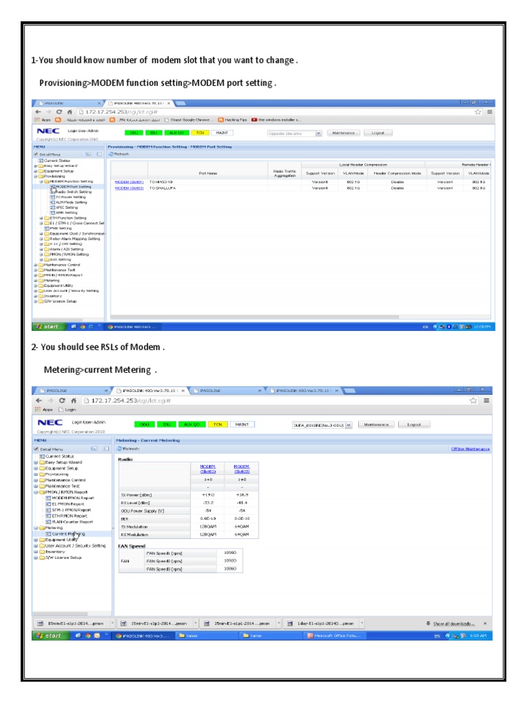 Change IPASO IDU | PDF
